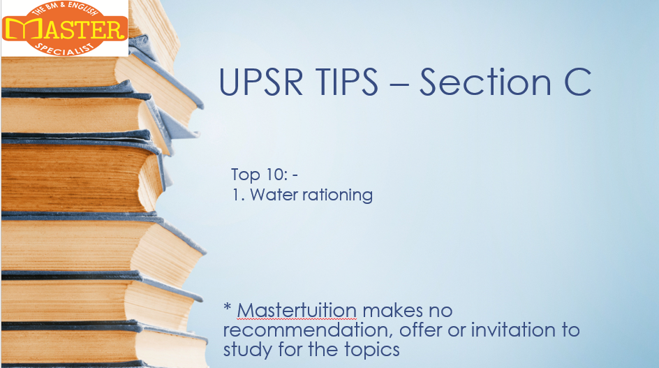 UPSR Tips – MASTERTUITION