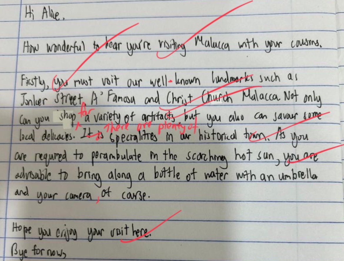 [Student's Essay] Email | A Visit to Malacca Matertuition Malaysia ...
