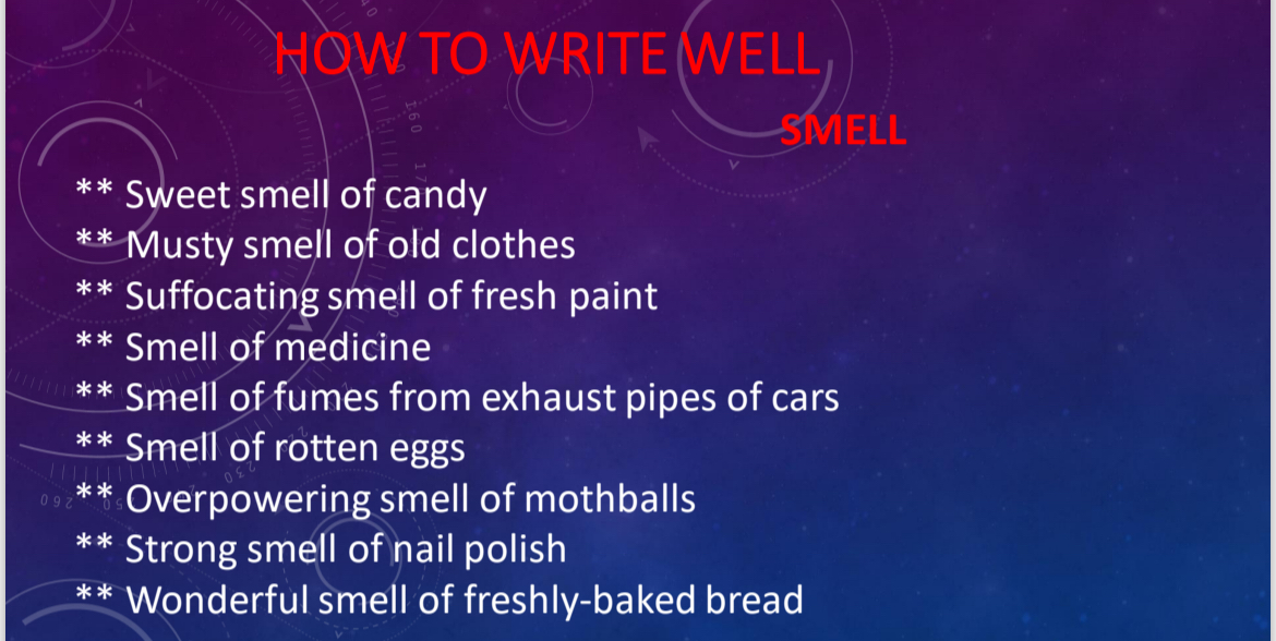 [Mastering English Writing] How to Write Well | Smell (Part 7 ...